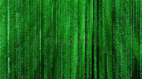 The Green Matrix On A Black Background Stock Video Video Of Financial