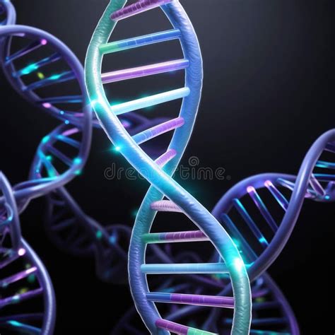 Dna Structure Long Structure Of The Dna Stock Illustration Illustration Of Medical Double