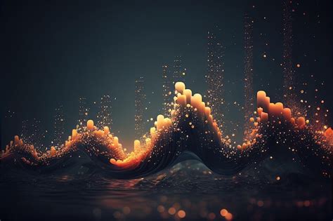 Premium Photo Abstract Background With Digital Particles Abstract Background