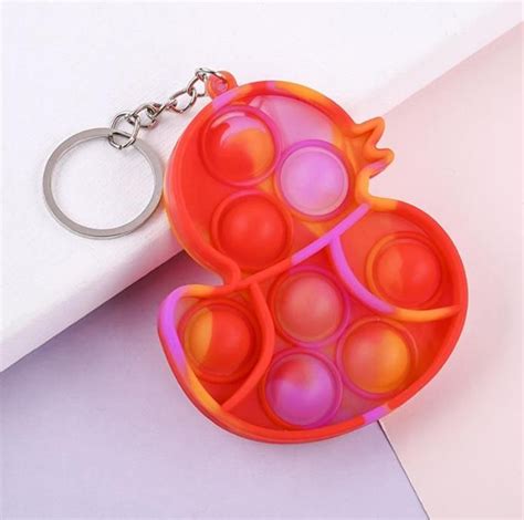 ₩957에서 푸시 버블 감각 피트 장난감 키 체인 간단한 딤플 스 퀴시 방지 스트레스 해소 성인 어린이 Fidgets 장난감 Zm923 Dhgate
