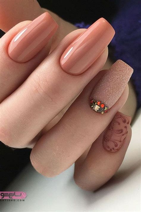 دیزاین ناخن دخترونه برای عروسی Bridal Nail Art Bridal Nails Gel Nails