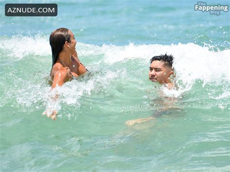 Jade Pywell And Ridge Barredo Get Cozy On Cronulla Beach In Sydney Aznude