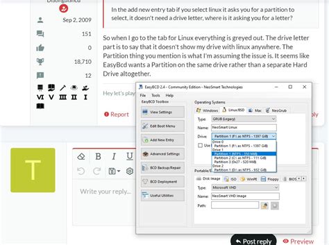 Question Easybcd Dual Booting From Two Drives Toms Hardware Forum