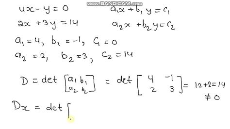 Solveduse Cramers Rule To Solve Each System Of Equations If D0 Use