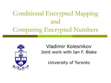 Ppt Conditional Encrypted Mapping And Comparing Encrypted Numbers