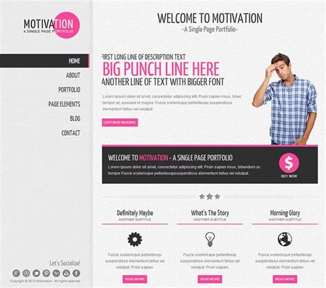 60 best single page website templates bashooka personal website