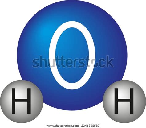 Water Molecule Chemistry Chemistry Training Stock Vector Royalty Free