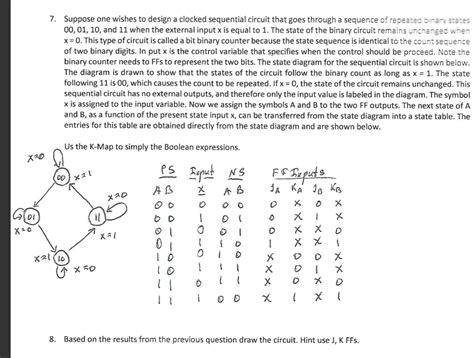 Solved 7 Suppose One Wishes To Design A Clocked Sequential