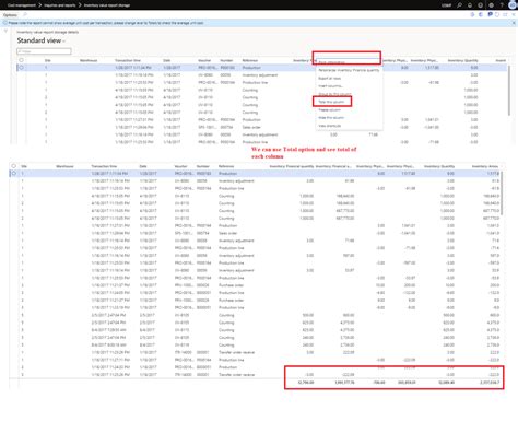 Configure Generate And Analyse Working With Inventory Value Report