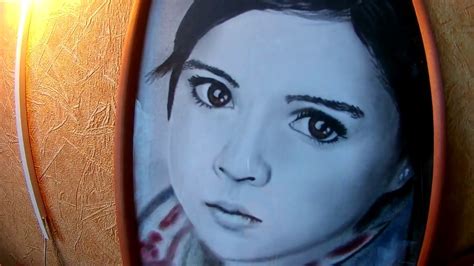 Как нарисовать портрет девочки Сухая кисть Youtube