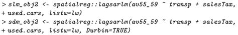 A Review Of Software For Spatial Econometrics In R