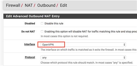 NAT On Pfsense With Multiple OpenVPN Instances