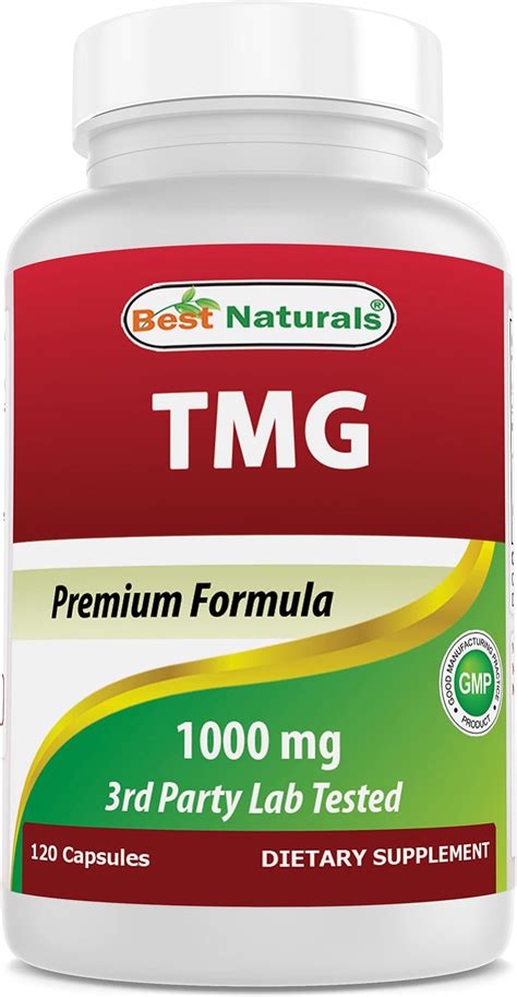 Amazon.com: NOW TMG 1000mg, 100 Count (Pack of 2) : Health & Household