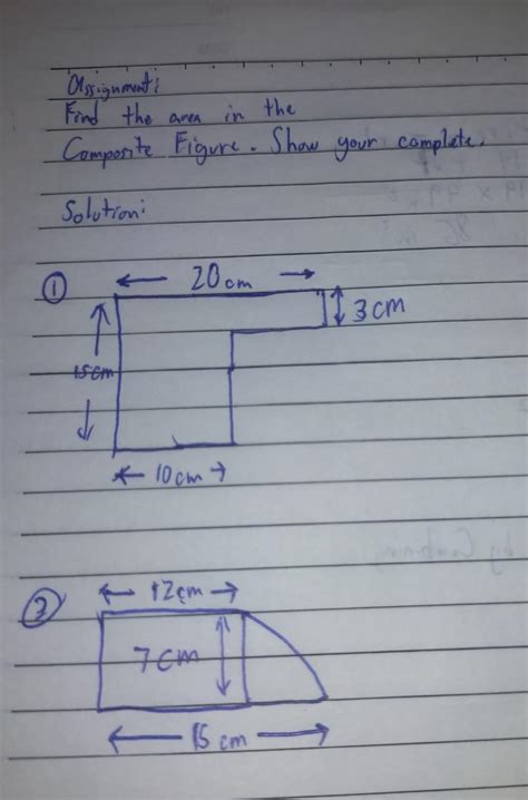 Find The Area In The Composite Figure Show Your Complete Solution Brainly Ph