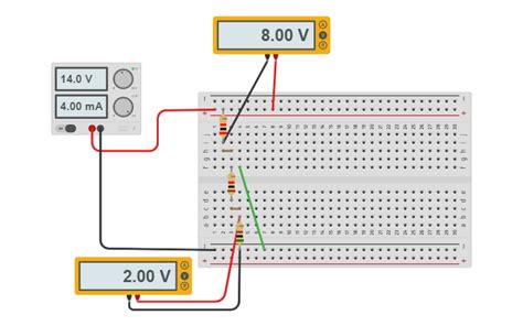 circuit design pratica 3 tinkercad