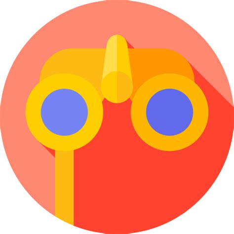Binoculars Flat Circular Flat Icon Binoculars Flat Circular Flat Icon