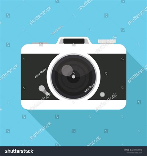 Camera Vector Illustration Black White On Stock Vector Royalty Free 2185936941 Shutterstock