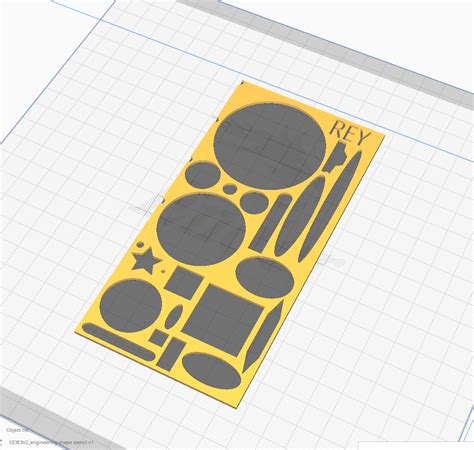 Engineering Shapes Stencil By Rey Download Free Stl Model