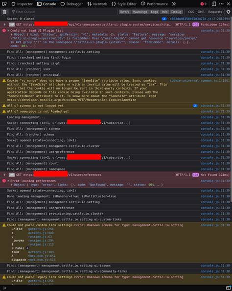 rancher blank ui could not load ui plugin list r kubernetes