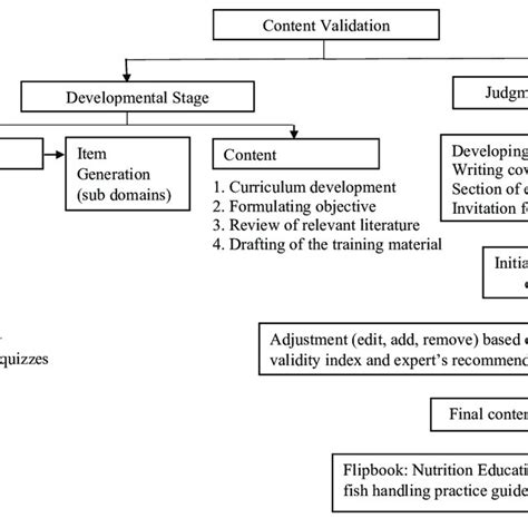 Flowchart For The Content Validation Process This Illustration Is The