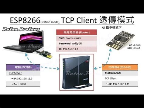 使用 ESP station mode AT 指令建立 TCP Client 透傳模式 YouTube