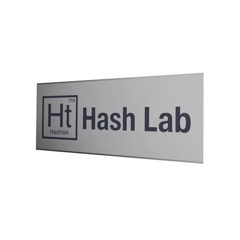 Hashtek Hash Lab Sign Hashtek
