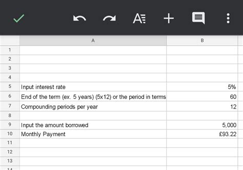 [solved] in cell b10 use the pmt function to calculate the monthly