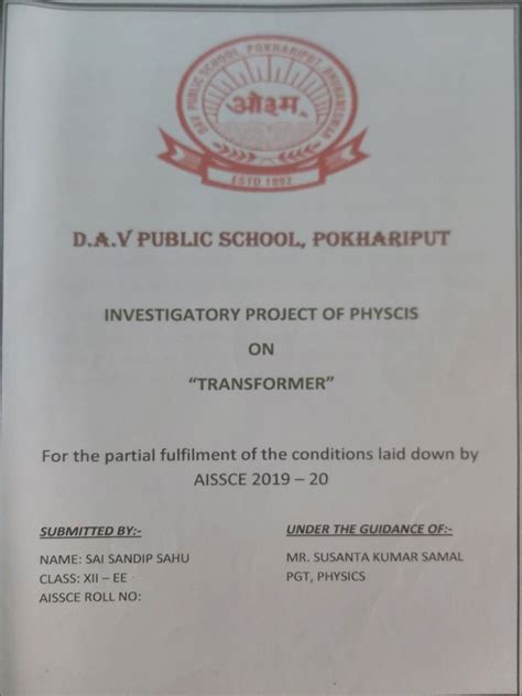 Transformer Project File Pdf