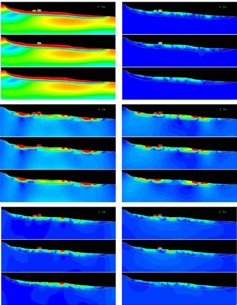 Snapshots At Different Propagation Times For The P Sv Wave Field For