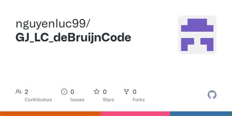 GitHub Nguyenluc GJ LC DeBruijnCode