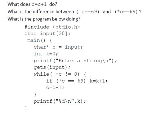 Solved What Does C C 1 Do What Is The Difference Between Chegg Com