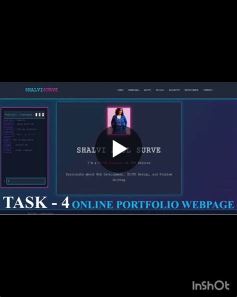 Webdevelopment Internshipexperience Onlineportfolio Javascript Html Shalvi Surve
