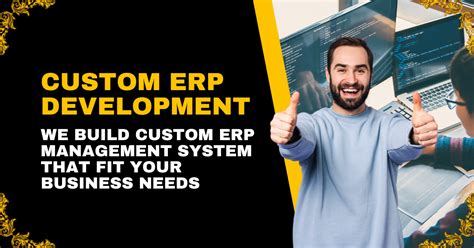 custom erp development services prestige and 100 commitment