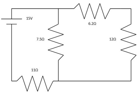 Find The Current Through And Voltage Drop Across Each Resistor In The Circuit Shown Below