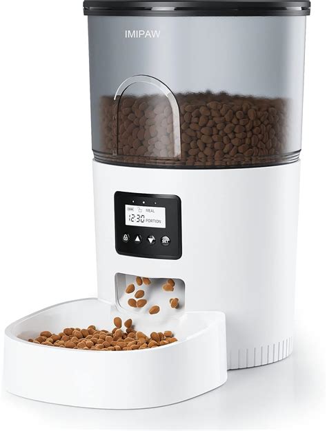 Imipaw Automatic Cat Feeders 3l Timed Cat Dry Food Dispenser With Clog