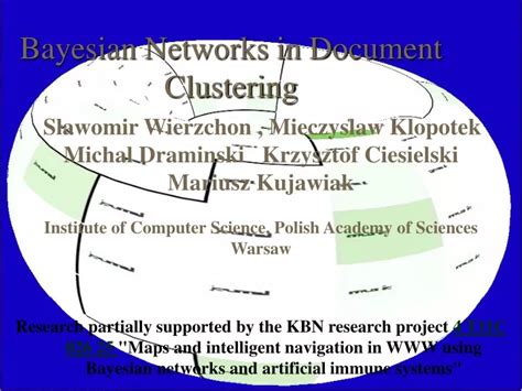 ppt bayesian networks in document clustering powerpoint presentation