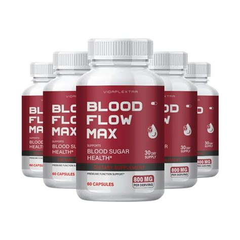 5 Pack Blood Flow Max Capsules Blood Flow Max Capsules