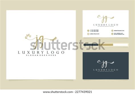 Feminine Jg Initials Logo Collection Business Stock Vector Royalty Free 2277439021 Shutterstock