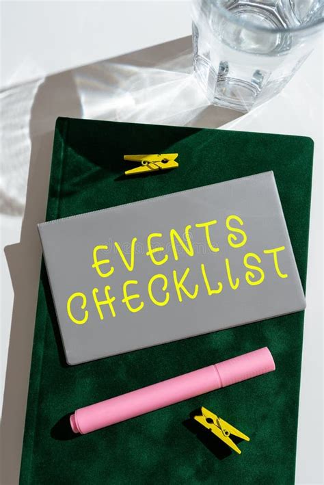 Handwriting Text Events Checklist Business Approach Invaluable Tool