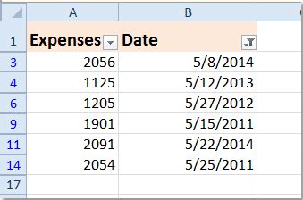 How To Filter Dates By Month With Ignoring Year In Excel