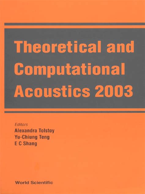 theoretical and computational acoustics pdf waves spectral density