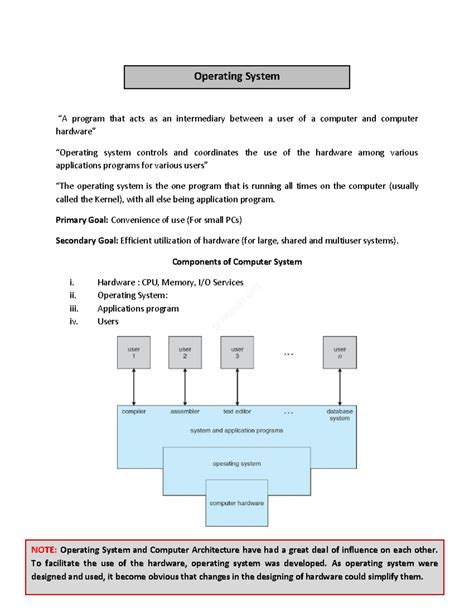 operating system module i part i fundamental 1 p a g e “a program
