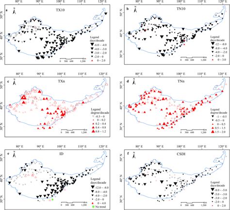 The Spatial Distribution Patterns Of Trends Per Decade During 19612016
