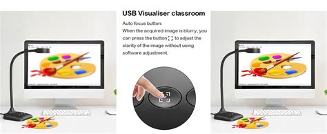 Pakotoo Document Camera And Usb Visualizer 5mp For A3 Size Led Light Ios Dual Microphone