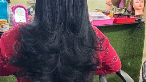 How To Cut Long Layer Hair Cut Tutorial Step With Layer Hair Cut Layer Ha YouTube