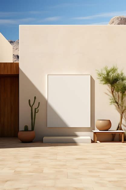 Premium Ai Image Photo Of Contemporary Desert Facade With Sandstone