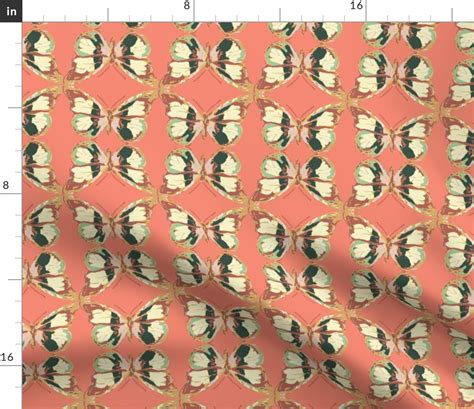 flutter grid d fabric spoonflower