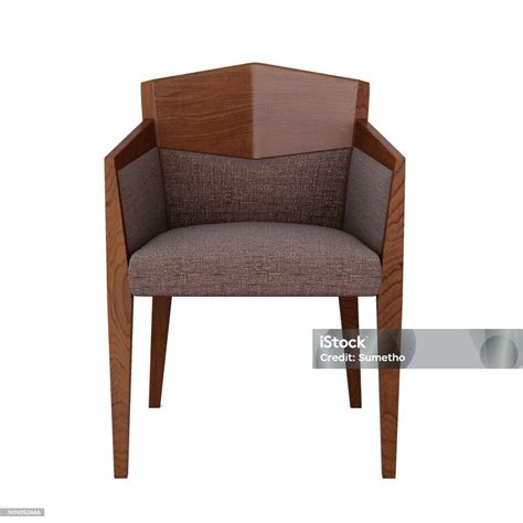 3d 가구 현대 목제 곡물 직물 백색 배경에 고립 된 단 하나 의자 식사를 위한 훈장 디자인 0명에 대한 스톡 사진 및 기타 이미지 Istock