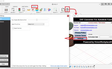 Convert Or Export Autodesk Fusion File To Dxf Autocad File Vision Workplace