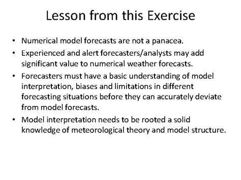 An Overview Of Numerical Weather Prediction Models Overview